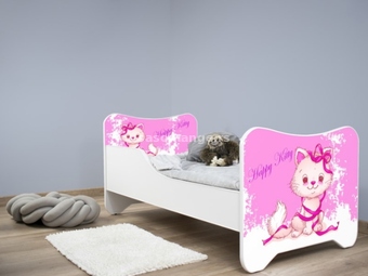 Dečiji krevet sa dušekom 140x70 Happy Kitty Happy Kitty
