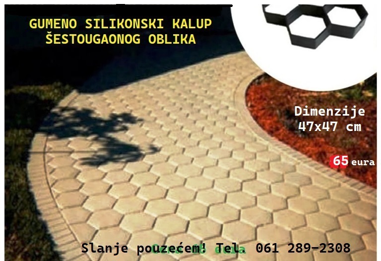 Silikonski kalupi za štampani beton