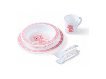 CANPOL BABY set za hranjenje 4/401_pin- CAT