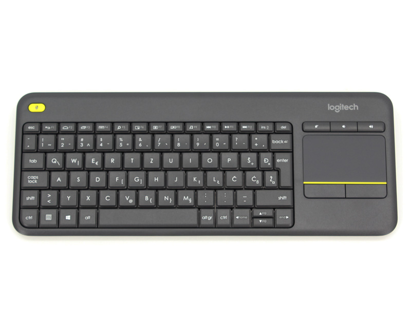 LOGITECH K400 Plus Wireless Touch YU crna tastatura