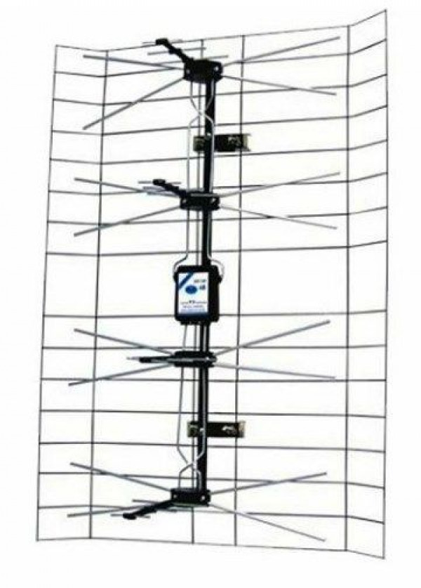 Antena ANT-408 - Spoljna mreasta sa pojacalom, 15-32db, UHF/VHF/DVB-T2