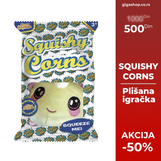 Pliš igračka Squishy Corn uzrast 2+