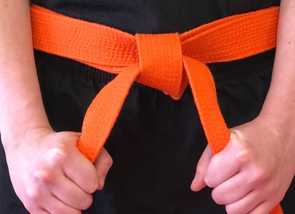 Narandzasti pojas za karate dzudo aikido 500 din, 2.8m