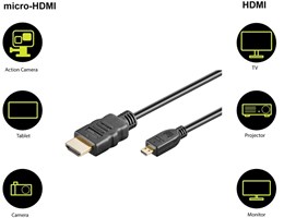 KABEL HDMI™ - micro HDMI 4K 5met