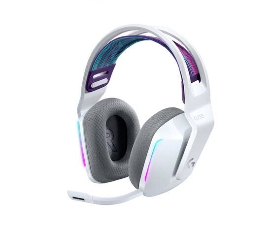 Logitech G733 Lightspeed Wireless RGB Gaming Headset, White