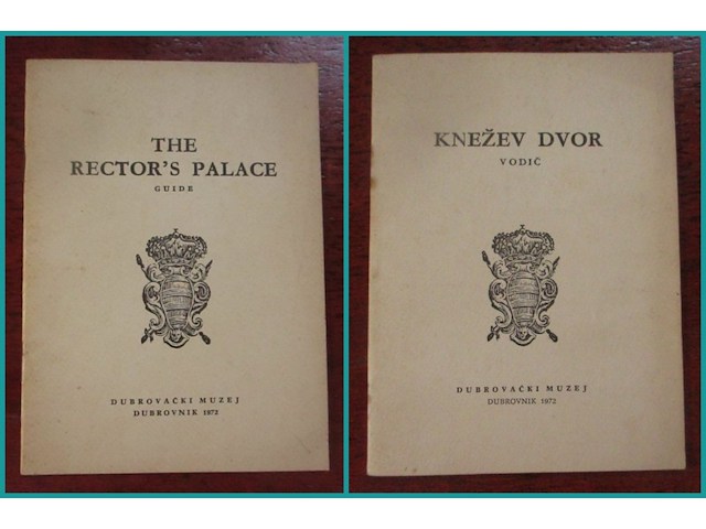 The Rectors Palace Guide-Knežev Dvor,Dubrovnik 1972.