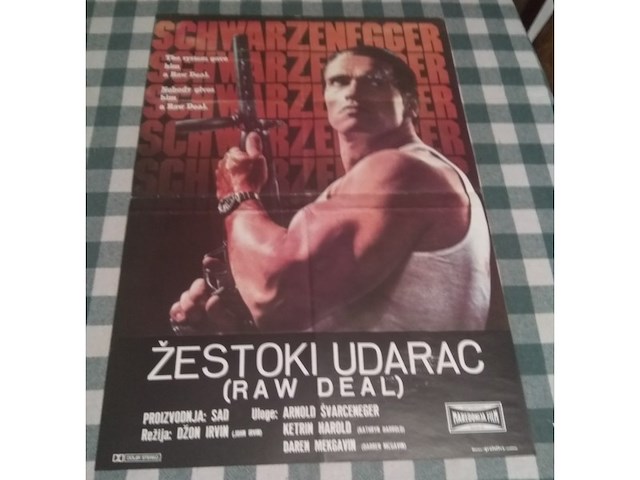 plakat ŽESTOKI UDARAC (Arnold Schwarzenegger)