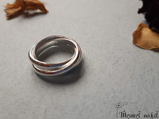 Viseslojni prsten srebro 925