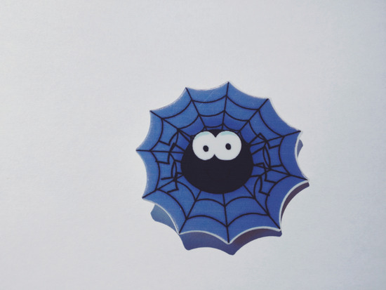Halloween Spider ljubičasti broš