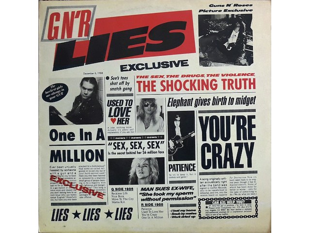 LP: GUNS N` ROSES - GN`R LIES