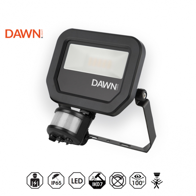 DAWN LED REFLEKTOR SENZOR BR-FL30W-02 PIR 4000K 3300lm 100° IP65