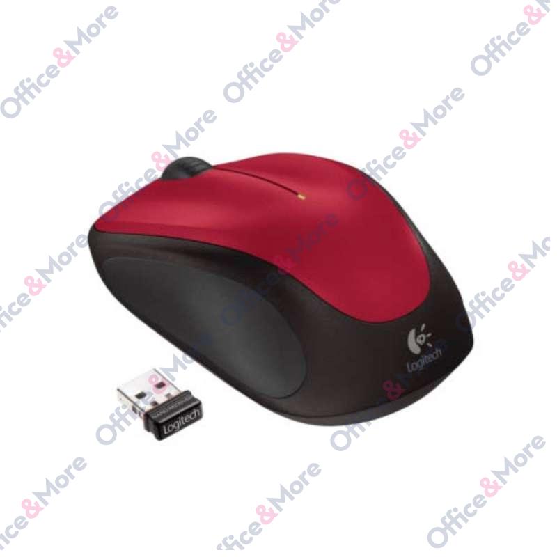 LOGITECH MIŠ BEŽIČNI OPT. M235 Red