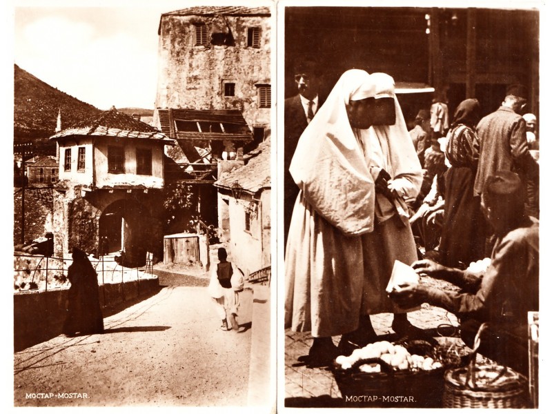 MOSTAR , DVE RAZGLEDNICE 1930