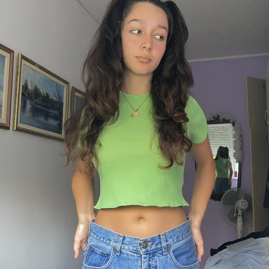 Zeleni Crop Top