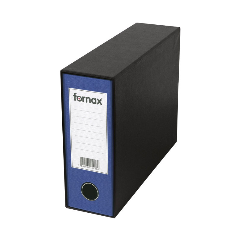 Registrator A5 široki u crnoj kutiji Prestige Fornax plavi