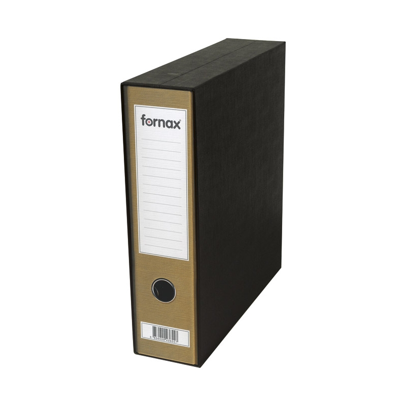Registrator A4 široki u crnoj kutiji Prestige Fornax metalik zlatni