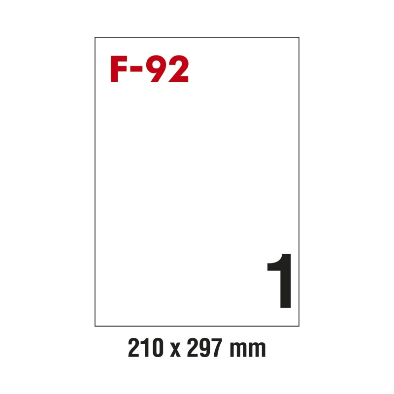 Etikete ILK 210x297mm pk100L Fornax F-92
