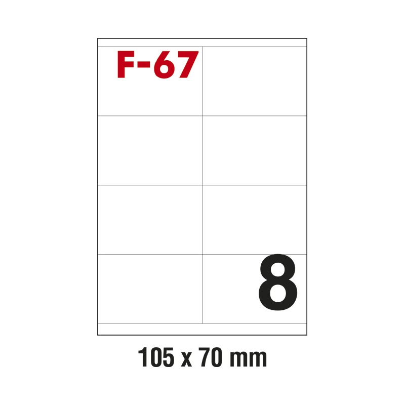 Etikete ILK 105x70mm pk100L Fornax F-67