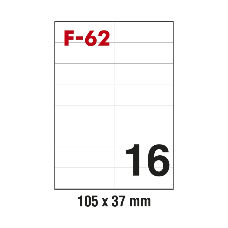 ETIKETE ILK 105X37MM PK100L FORNAX F-62