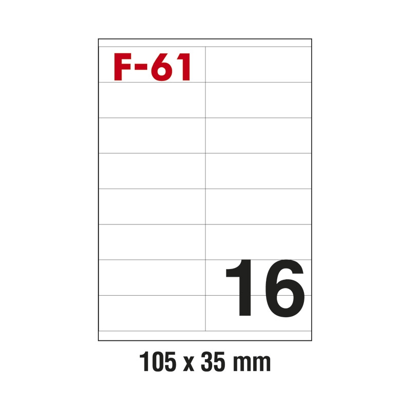 Etikete ILK 105x35mm pk100L Fornax F-61