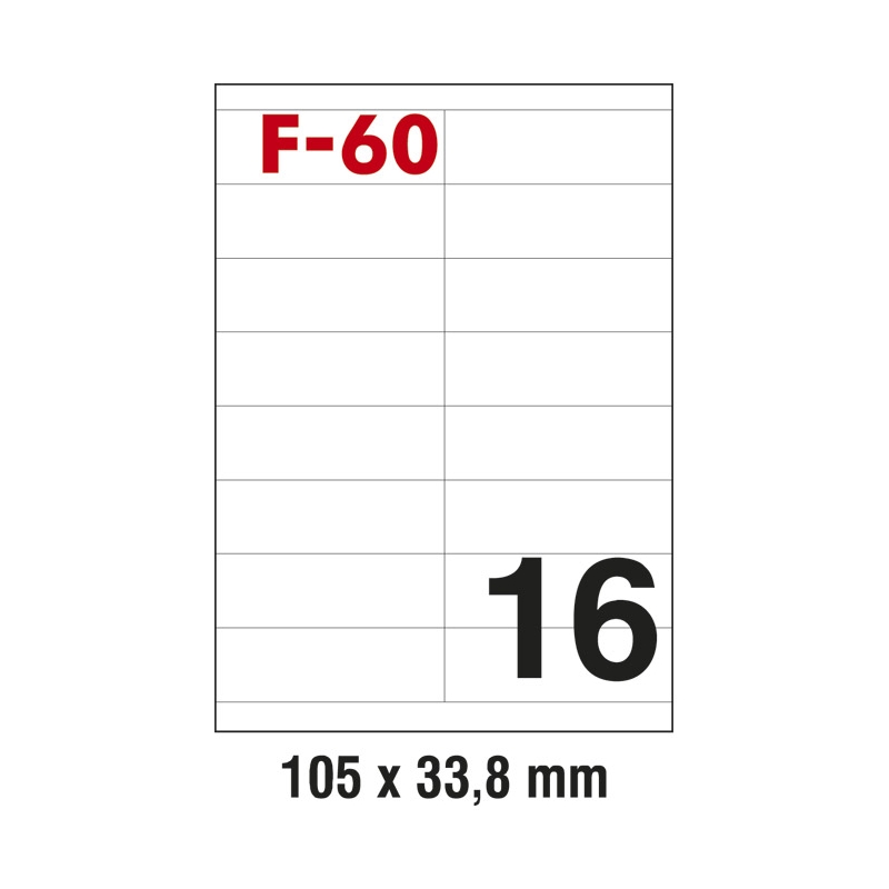 Etikete ILK 105x33,8mm pk100L Fornax F-60