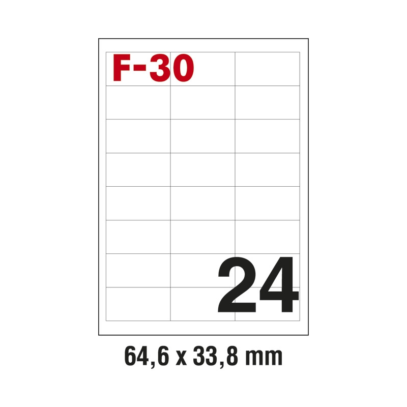 Etikete ILK 64,6x33,8mm pk100L Fornax F-30
