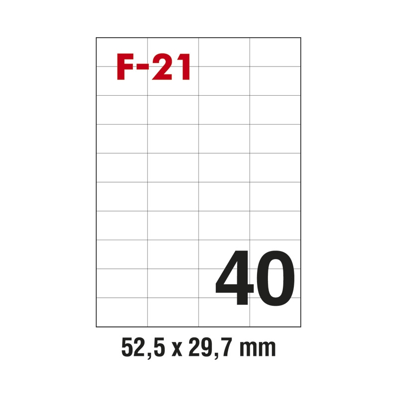 Etikete ILK 52,5x29,7mm pk100L Fornax F-21