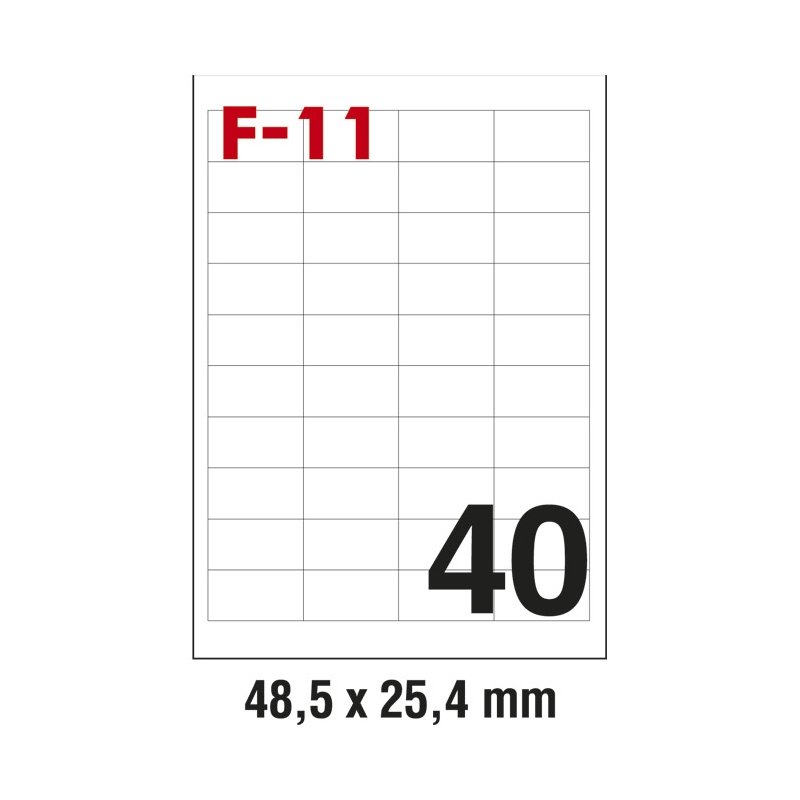 Etikete ILK 48,5x25,4mm pk100L Fornax F-11