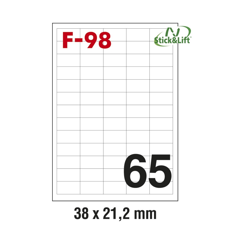 Etikete ILK 38x21,2mm odlepljive pk100L Fornax F-98