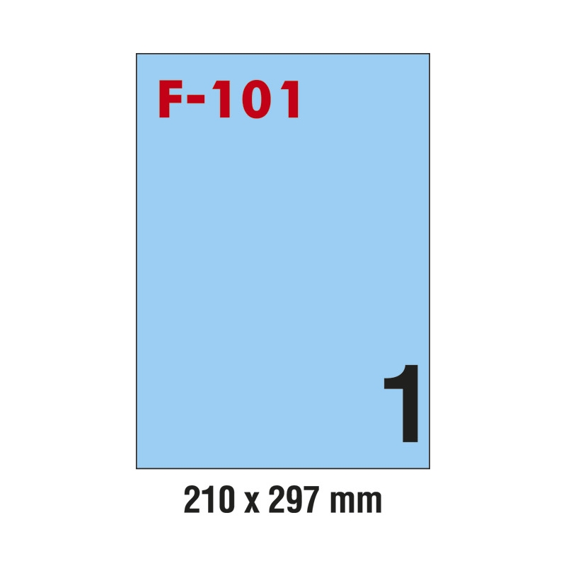 Etikete ILK 210x297mm pk100L Fornax F-101 plave