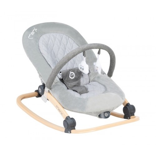 Ležaljka za bebe Grey MoMi Lumiwood