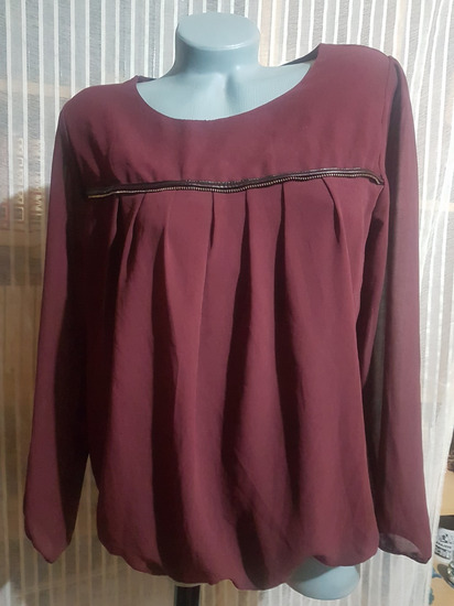 FOREVER ** BLUZA BORDO BOJE ** L