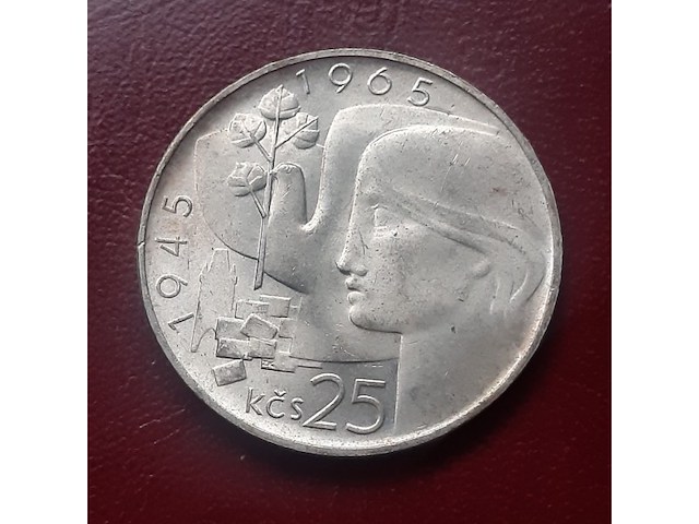 25 KORUN 1965 srebro