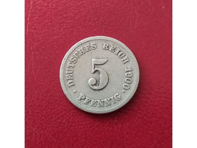 5 PFENNIG 1900 J