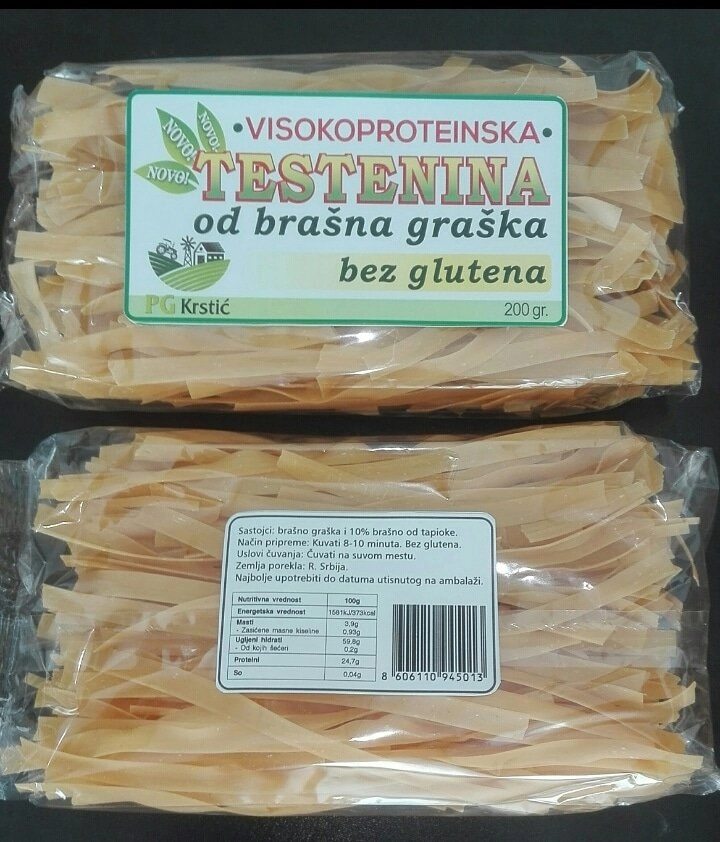 Testenina od brašna graška