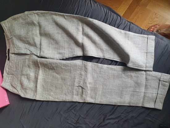 Zara lanene pantalone br 38