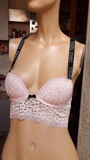 CENSORED divan roze BRALETTE top sa umecima 70A