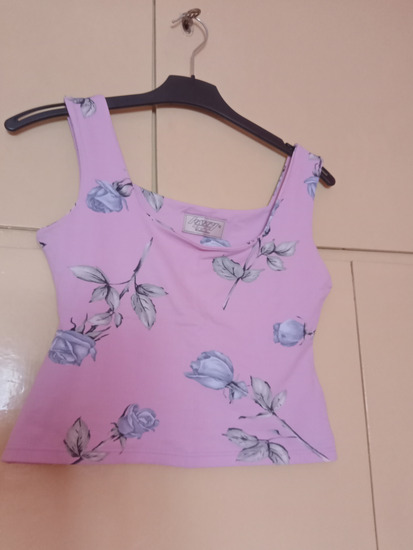 Roze crop top