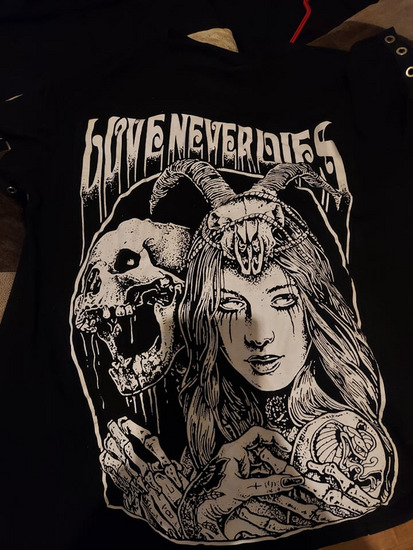 Gothic metal e-girl crna majica