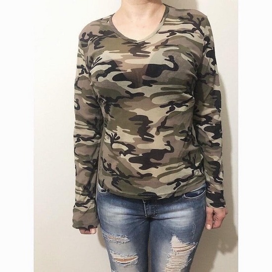 Bluza sa vojničkim printom