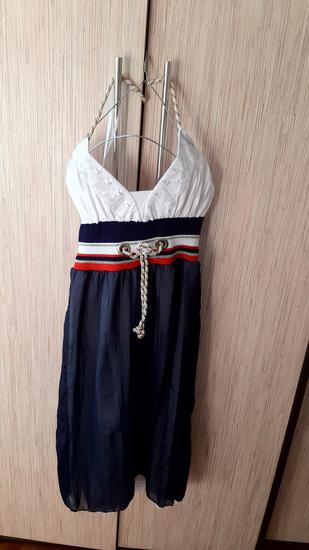 Mornarska haljina do kolena