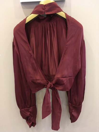 Zara bordo bluza bez leđa - SADA 1500
