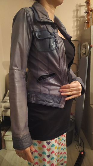 BERSHKA LEATHER Jaknica