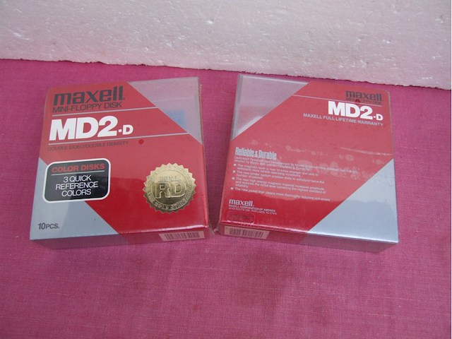 Maxell Mini-Floppy Disk MD2-D Lifetime Warranty NOVO!