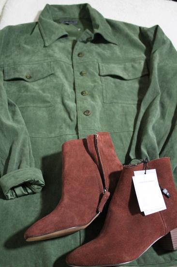 Komplet - Overshirt & Suede boots