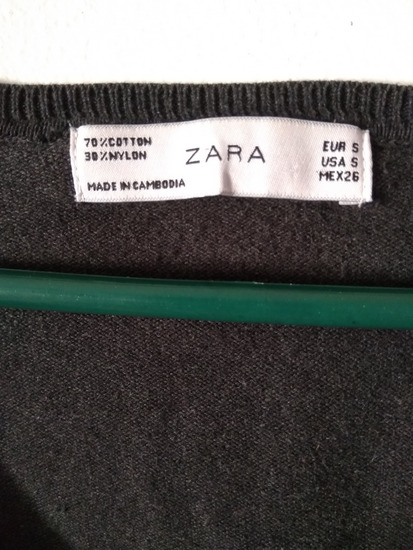 ZARA BASIC mis sivi dzemper