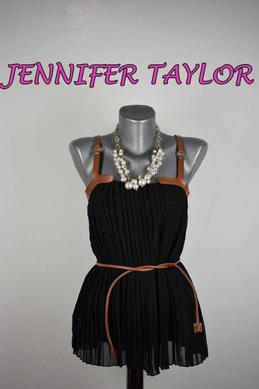Crna Jennifer Taylor majica sa kaisem 36/38