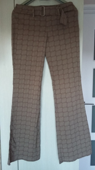 SNIŽENO! Karirane pantalone retro