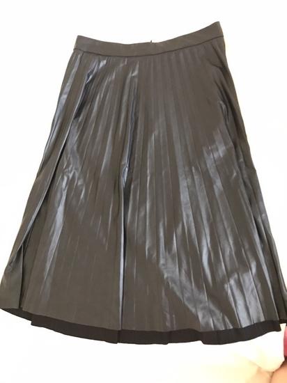 Plisirana kozna suknja S/M velicina