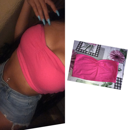 Barbie pink crop top